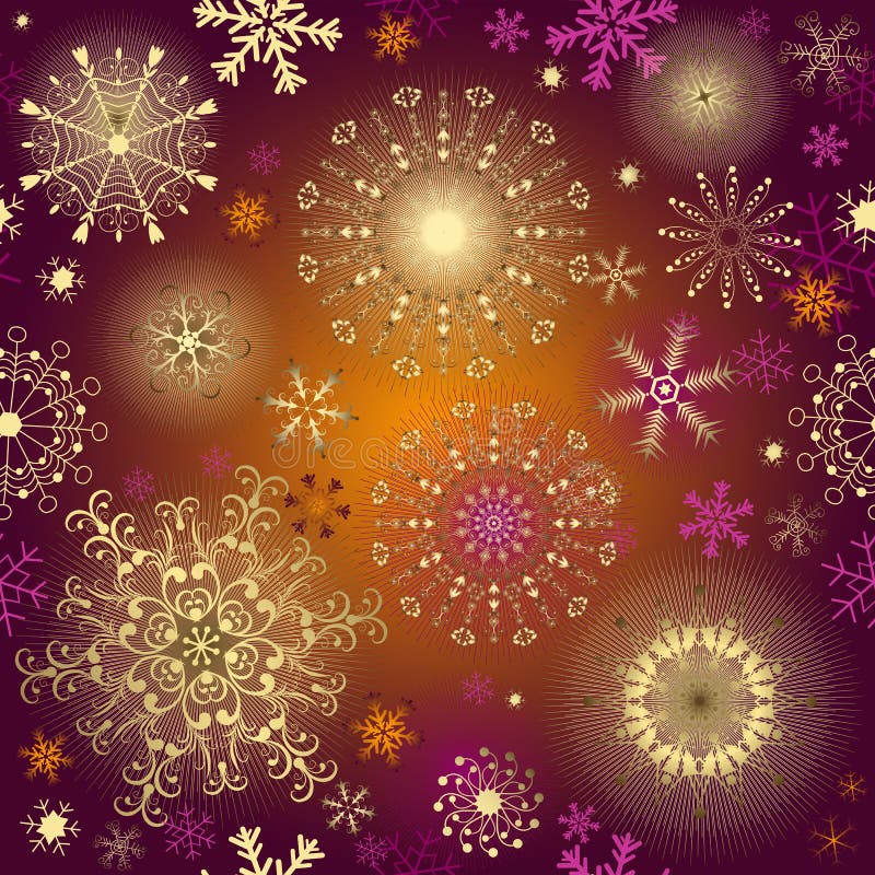 Seamless Purple Christmas Pattern Stock Vector - Illustration of humor ...