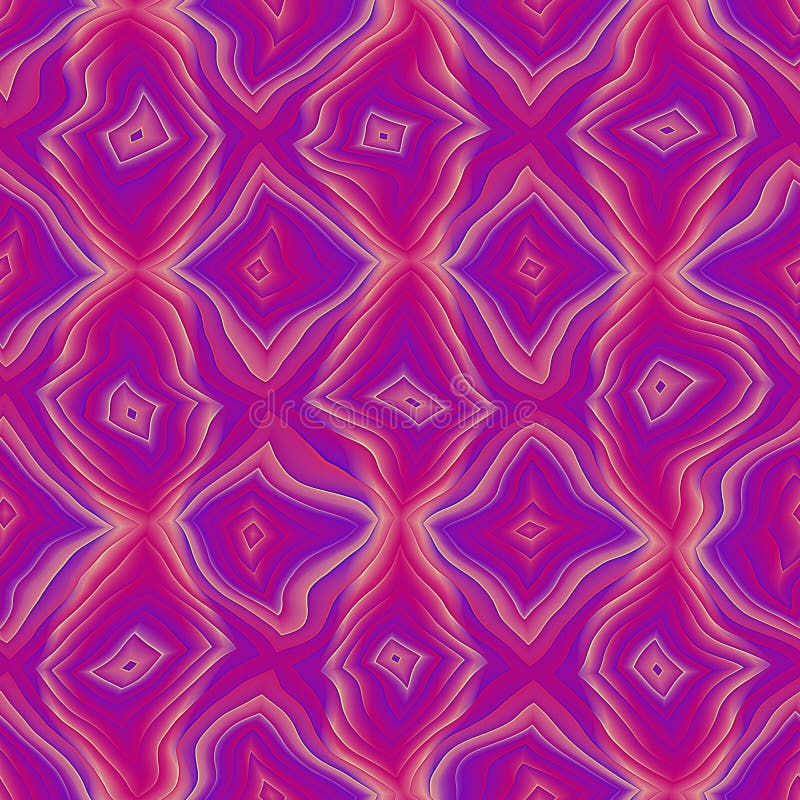 Seamless Purple Violet Red Patterns Fractal. Psychedelic Texture of ...