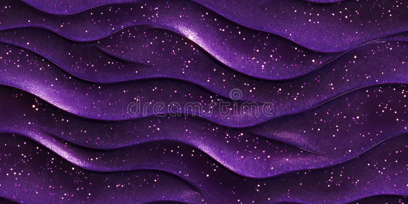 Seamless Purple Wave Pattern with Sparkling Texture for Backgrounds and ...