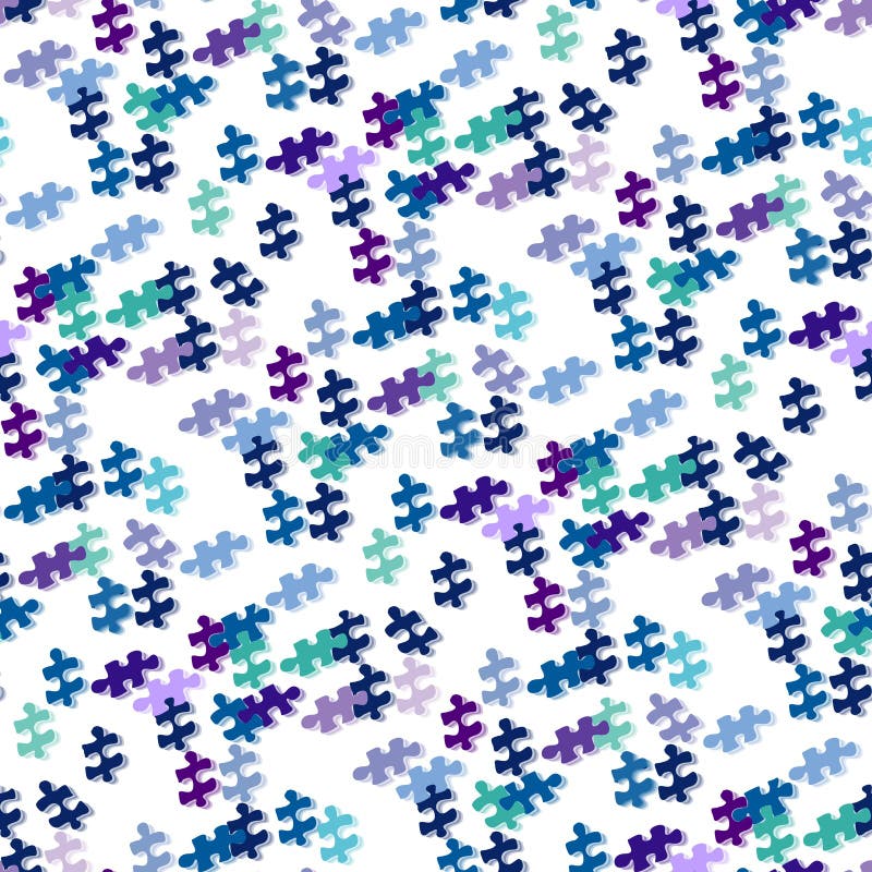 Seamless puzzle pattern stock vector. Illustration of form - 145381008