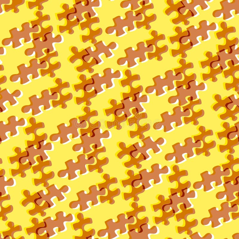 Seamless puzzle pattern stock vector. Illustration of fabric - 14580447