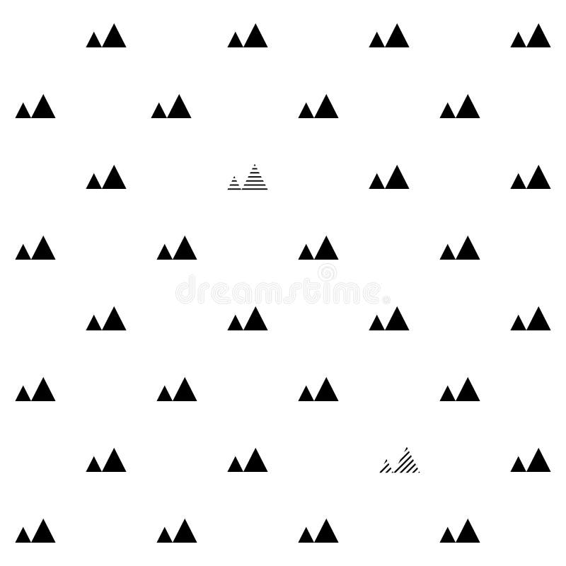 Seamless Pyramid Pattern. Geometric Tile Repeat with Triangles Stock ...