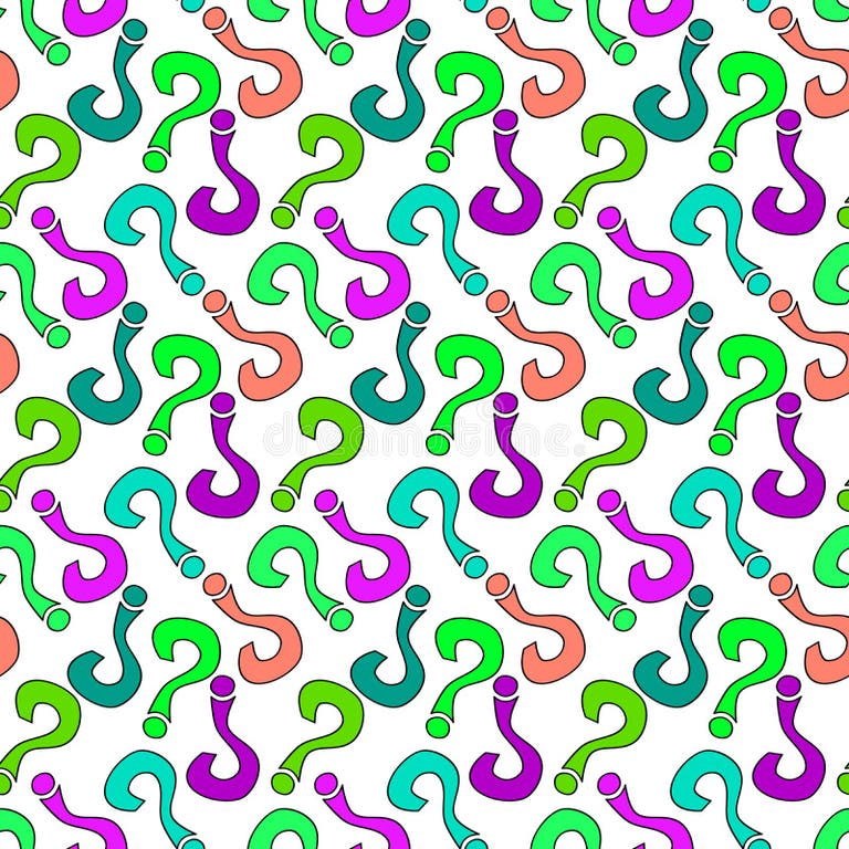 Question Mark Wrapping Paper Stock Illustrations – 397 Question Mark ...