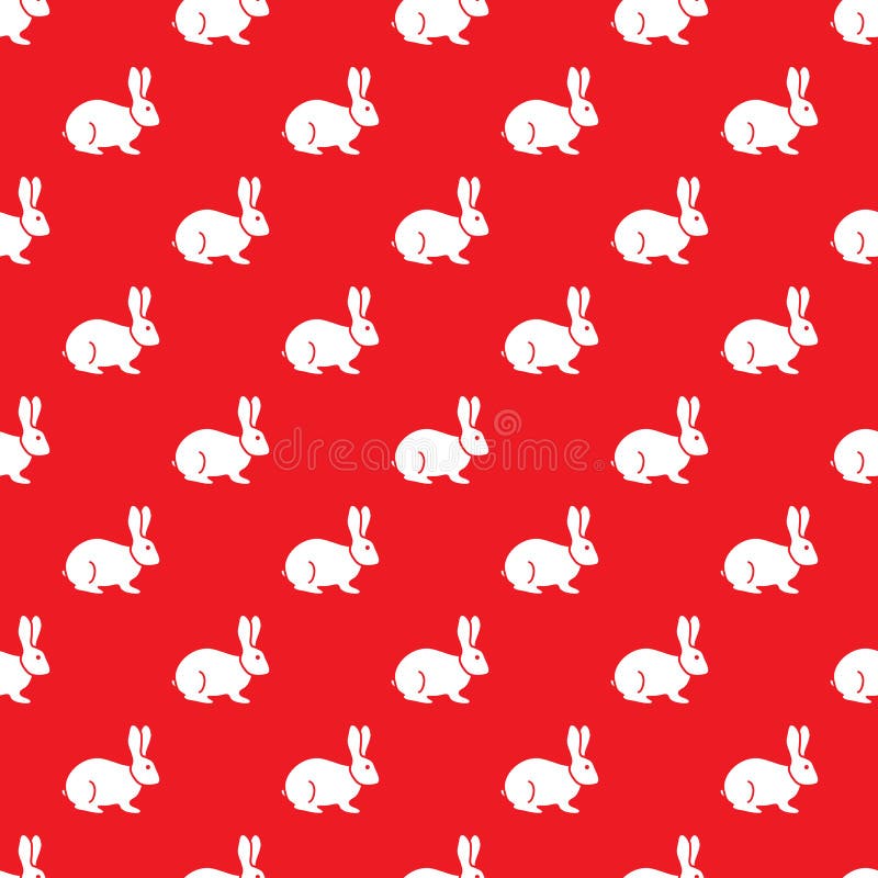 Seamless rabbit pattern stock vector. Illustration of isolated - 50401991