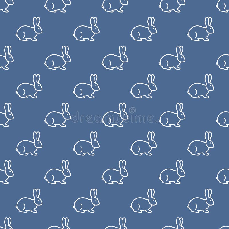 Seamless rabbit pattern stock vector. Illustration of holy - 133393586