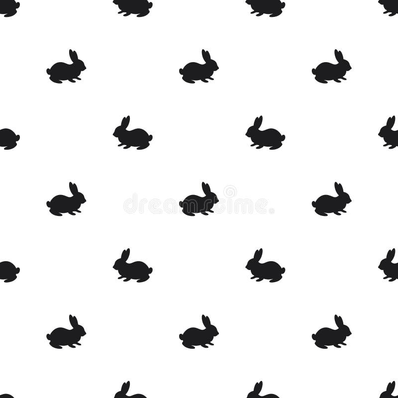 Seamless rabbit pattern stock vector. Illustration of isolated - 50401991