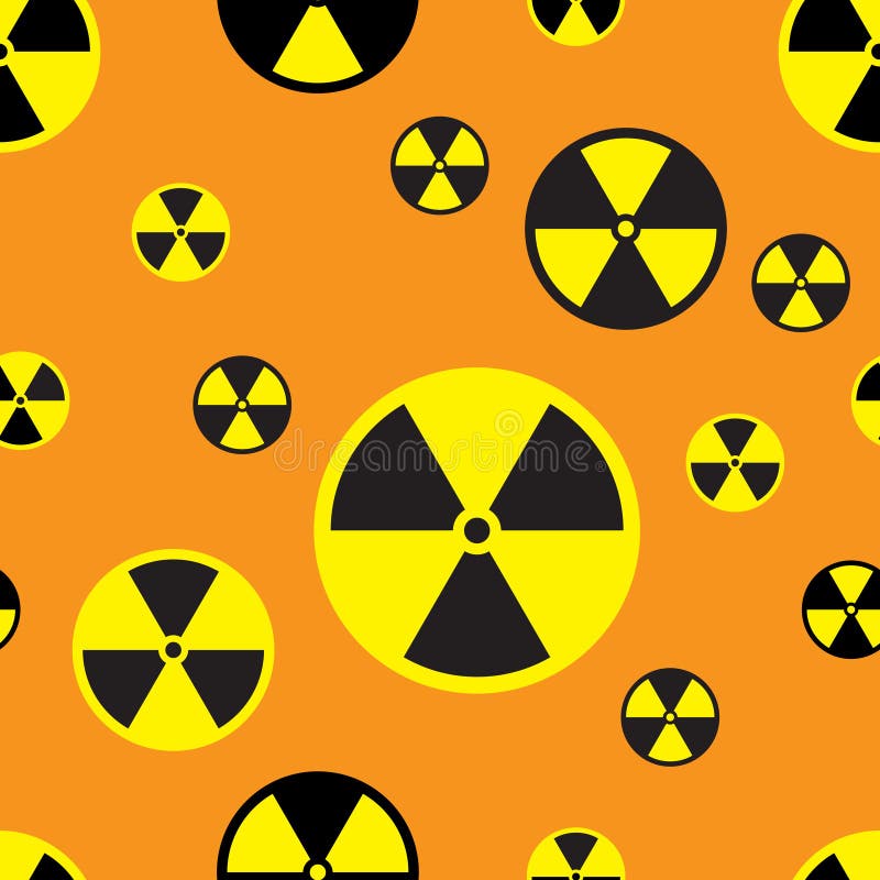 Seamless radiation stock vector. Illustration of alert - 18990065