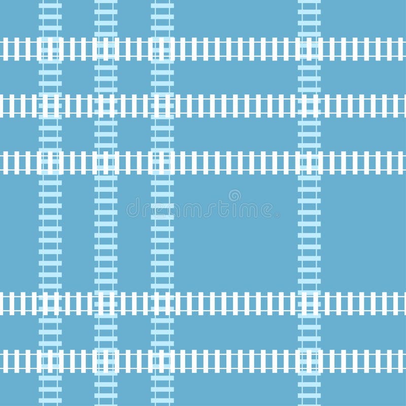 Seamless Railroad Background Stock Vector - Illustration of flat, cell ...