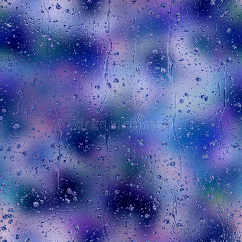 Seamless Rain Drop Water Repeat Pattern on Blur Stock Photo - Image of ...
