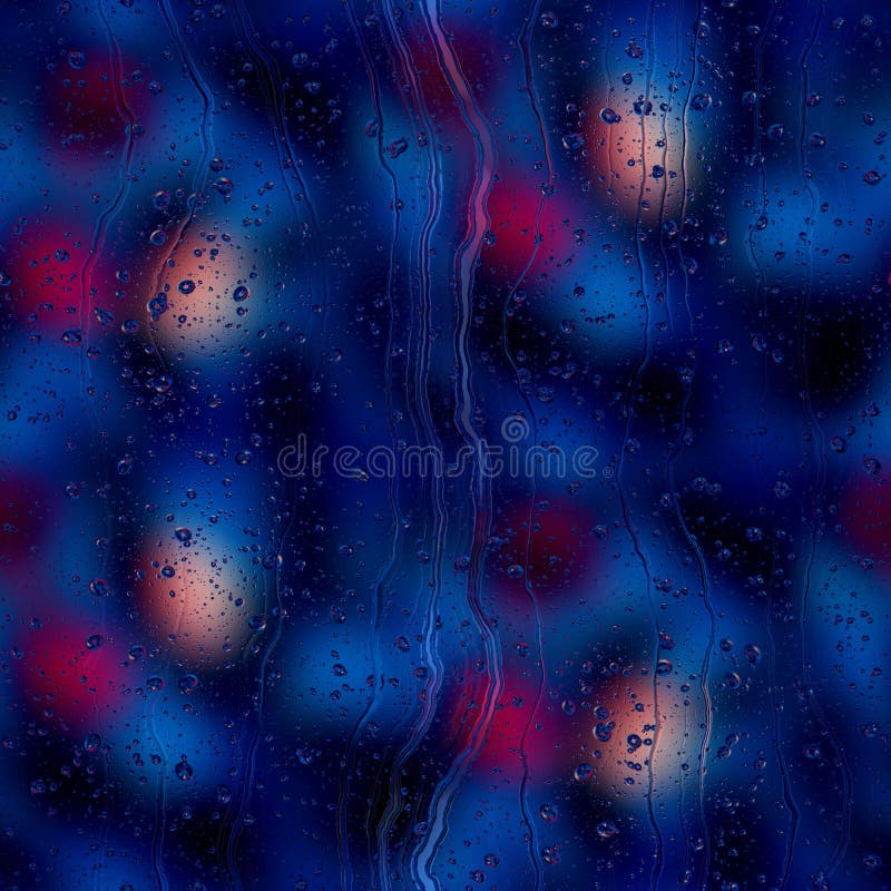 Seamless Rain Drop Water Repeat Pattern on Blur Stock Photo - Image of ...