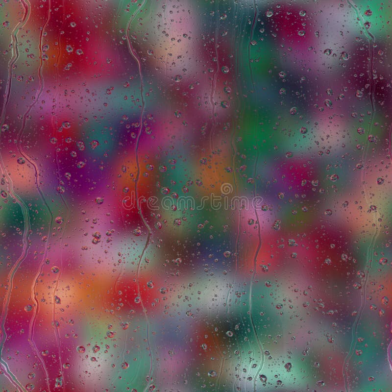 Seamless Rain Drop Water Repeat Pattern on Blur Stock Image - Image of ...