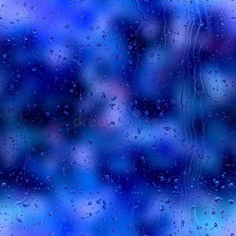 Seamless Rain Drop Water Repeat Pattern on Blur Stock Photo - Image of ...