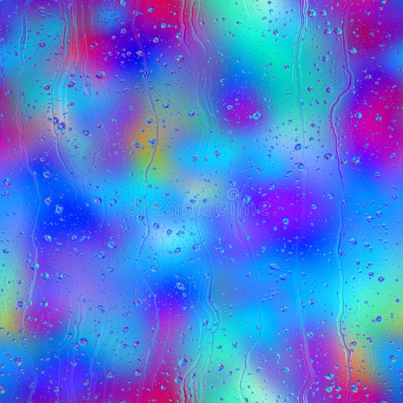 Seamless Rain Drop Water Repeat Pattern on Blur Stock Image - Image of ...
