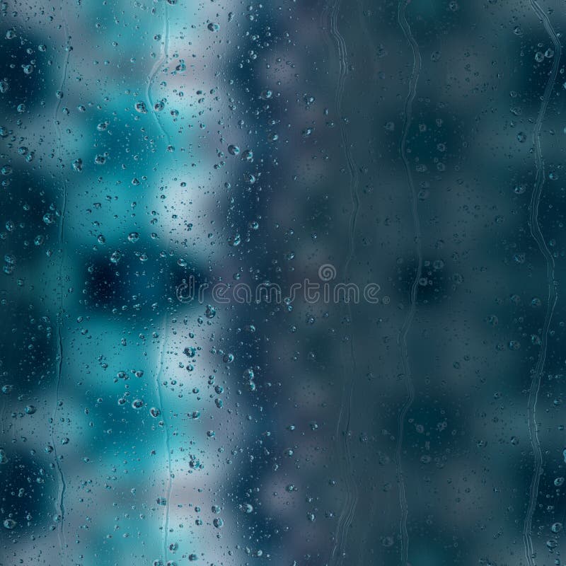 Seamless Rain Drop Water Repeat Pattern on Blur Stock Image - Image of ...