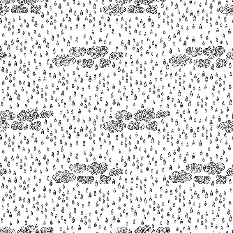 Seamless rain pattern stock vector. Illustration of drops - 75381720