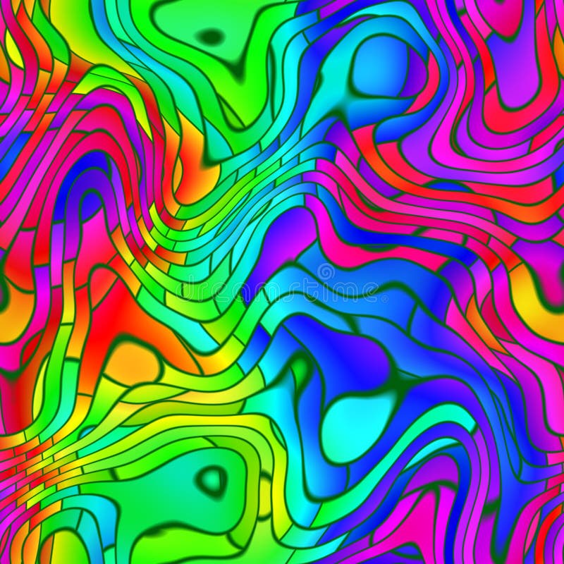 Seamless Rainbow Background Stock Illustration - Illustration of ...