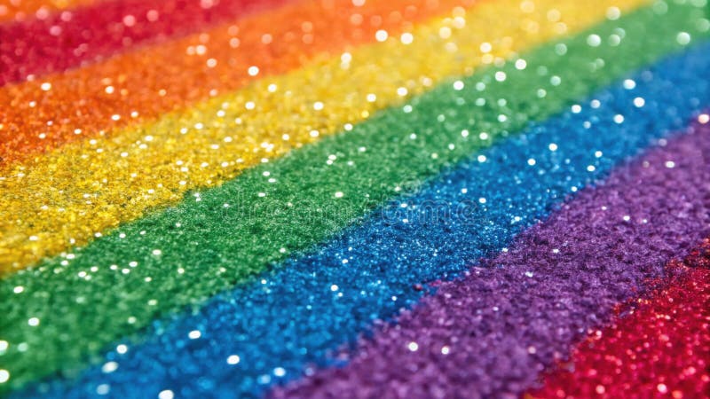 Seamless Rainbow Glitter Texture, Festive Pride Background Stock Image ...