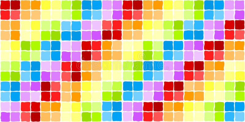 Vector Seamless Retro Bathroom Tiles Stock Vector - Illustration of ...