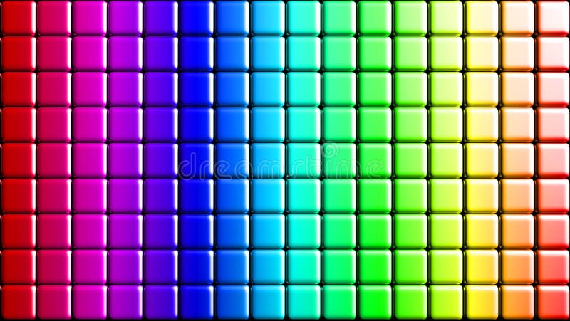 Seamless Rainbow Mosaic Tiles Stock Illustration - Illustration of ...