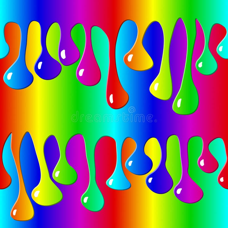 Seamless Rainbow Paint Pattern Picture. Image: 13615653