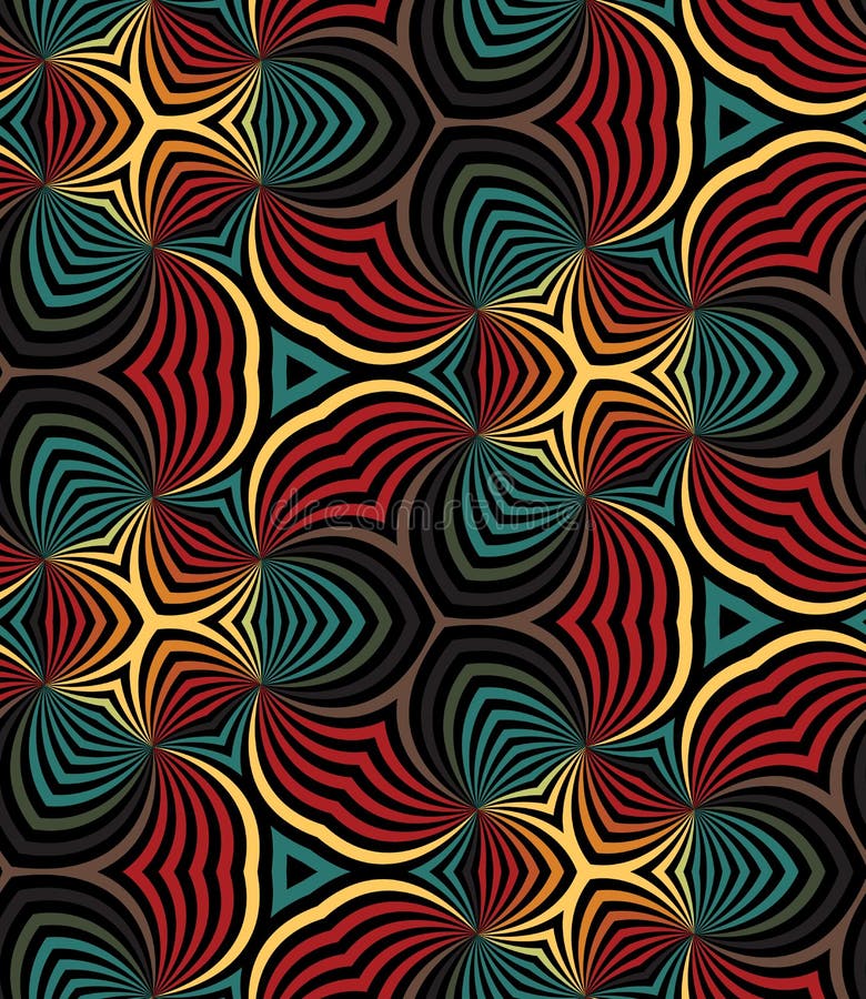 Spirals and Geometric Shapes with Golden Ratio, Vector Illustration ...