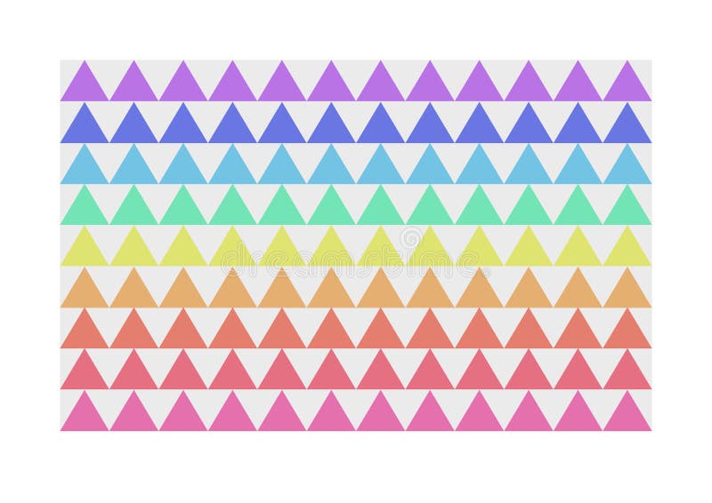 Seamless Rainbow Triangle Lines Background Stock Illustration ...