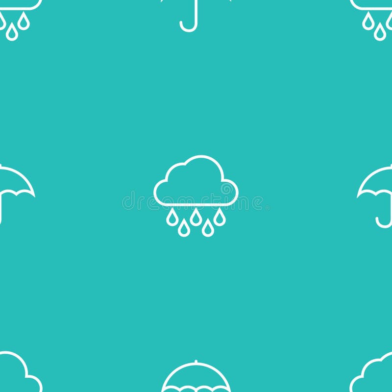 Seamless Rainy Pattern Background. Vector Illustration Decorative ...