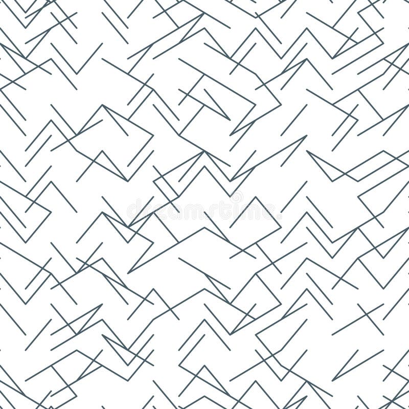 Irregular Line Vector Seamless Grid Pattern Background. Notebook Graph ...