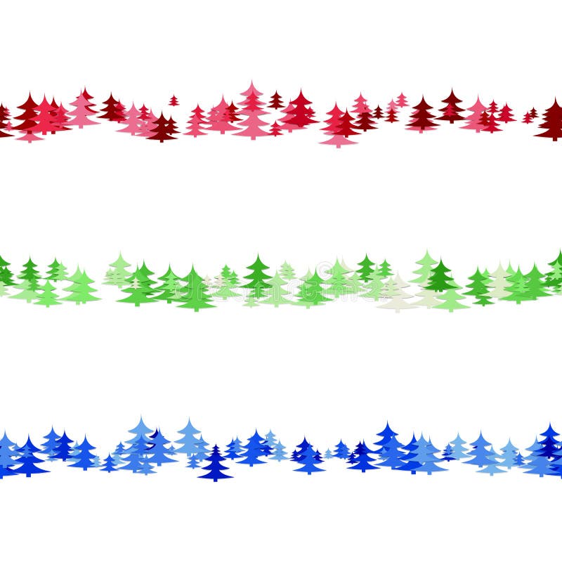 Seamless Random Pine Tree Pattern Paragraph Divider Line Set Stock ... Seamless Random Pine Tree Pattern Paragraph Divider Line Set Stock ...