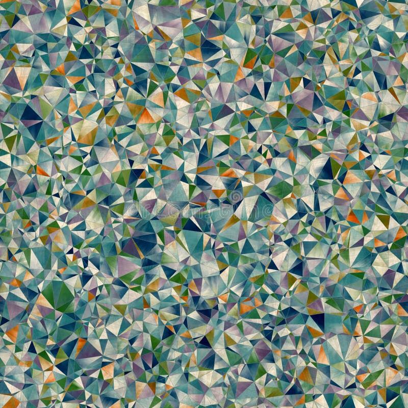 Seamless Random Triangle Pattern For Surface Pattern And Print Stock