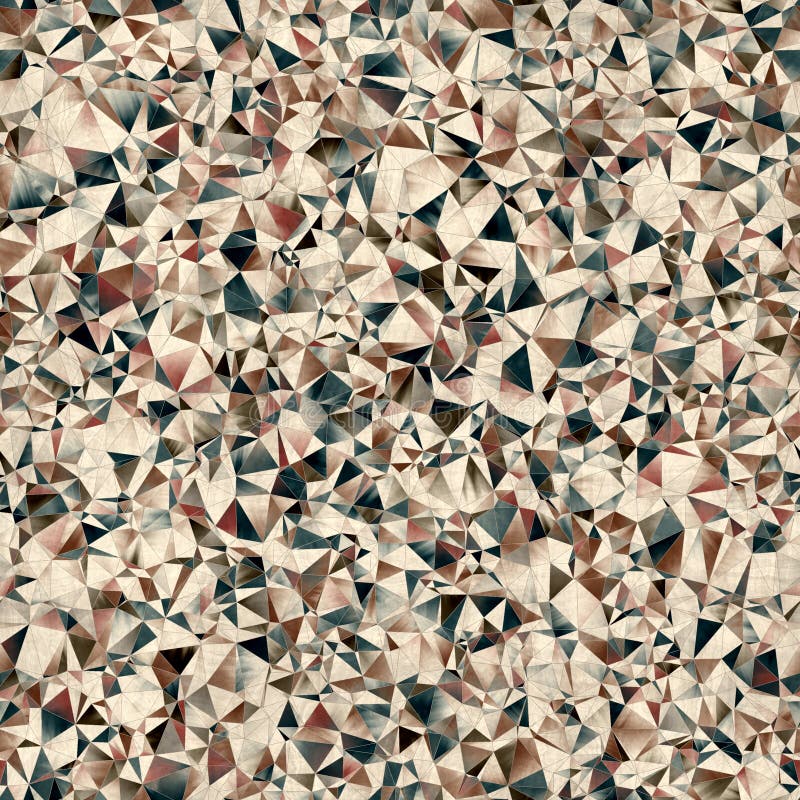 Seamless Random Triangle Pattern For Surface Pattern And Print Stock