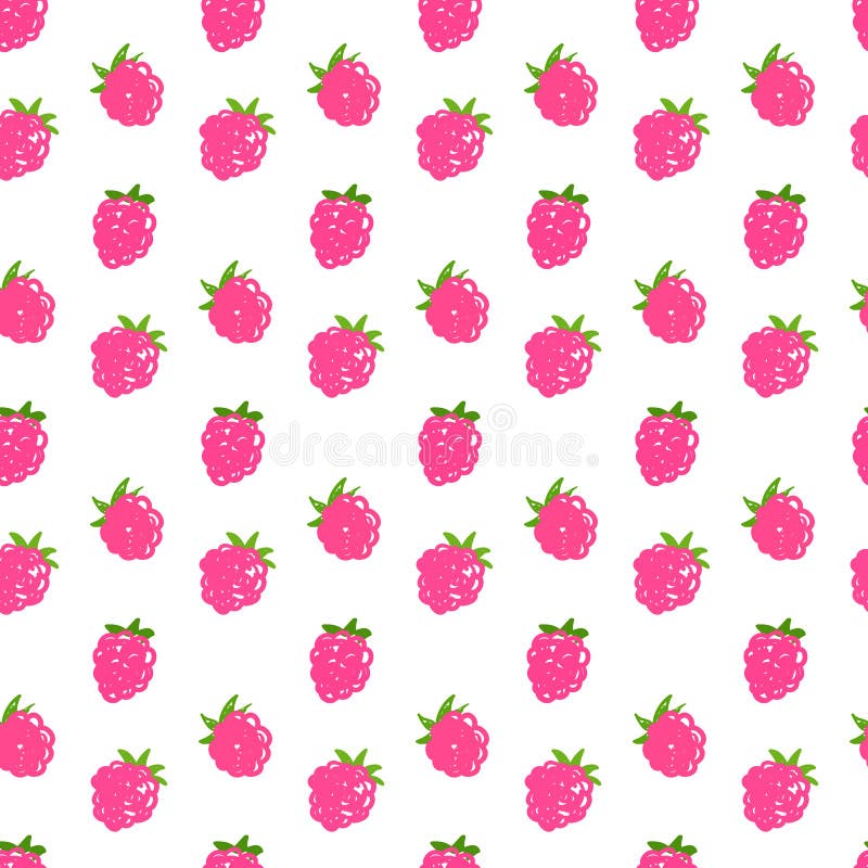 Raspberry pattern stock vector. Illustration of design - 45886709