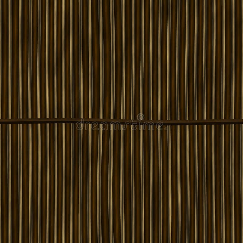 Seamless Rattan Wall Pattern Stock Illustration - Illustration of shack ...