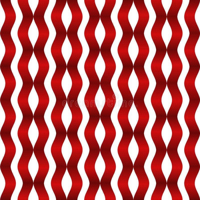 Seamless Realistic Colorful Wave with Shadow Pattern. Lines Stock ...