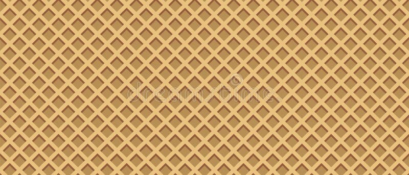 Seamless Realistic Wafer Pattern. Wafer Background. Ice Cream Cone ...