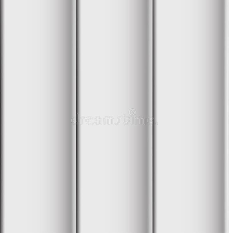 Seamless Realistic White Plastic Roof Sheet in 3D Vector. Abstract and ...