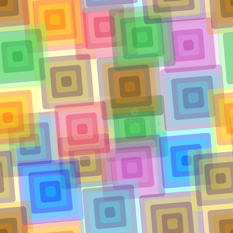 Seamless rectangle pattern stock vector. Illustration of psychedelic ...