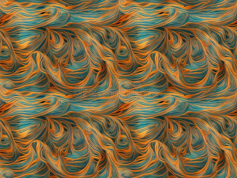 Seamless Rectangle Tile, 4 Combined Together for Visual Effect, Wavy ...