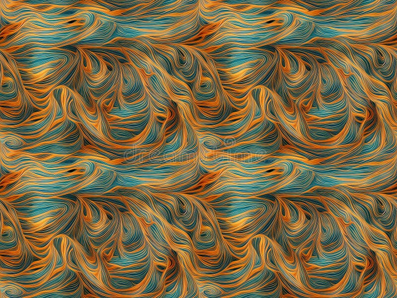 Seamless Rectangle Tile, 4 Combined Together for Visual Effect, Wavy ...