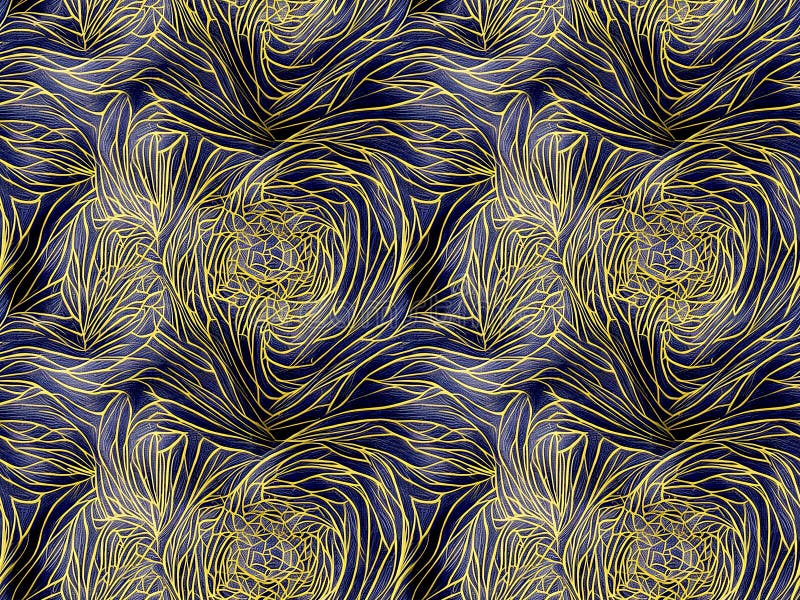 Seamless Rectangle Tile, 4 Combined for Visual Display, Yellow Blue ...