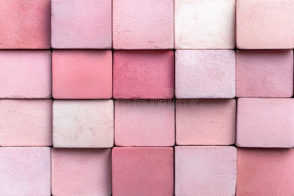 Peach Fuzz Colored Brick Tiles: Seamless Rectangular Texture for Wide ...