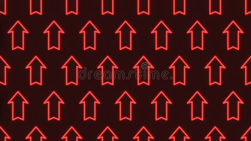 Seamless Red Arrow Pattern on Black Background with Upward and Downward Pointing Arrows Stock ...