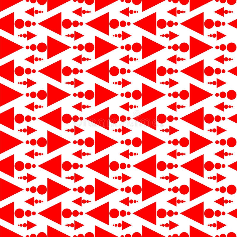 Triangles and Circles Seamless Pattern Stock Illustration ...
