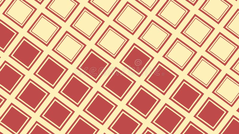 Seamless Red and Beige Diamond Tile Pattern in Perspective, Vector ...