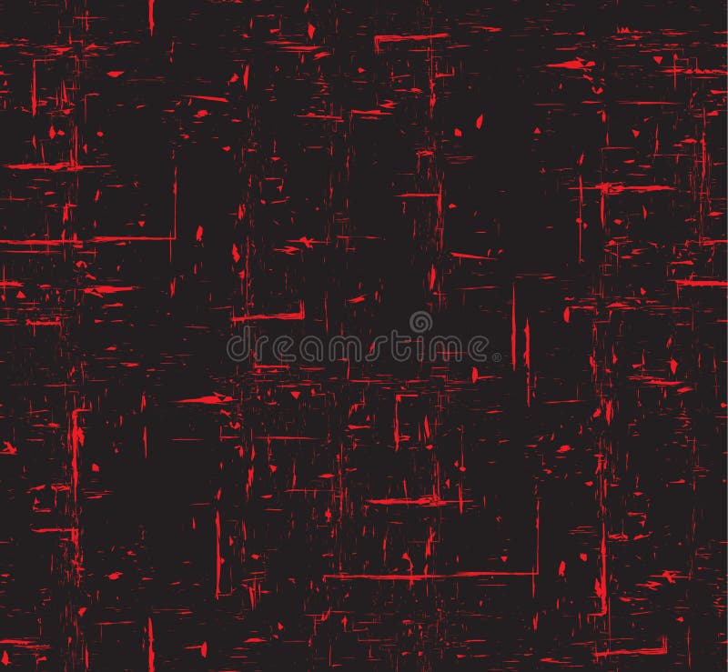 Seamless Red and Black Grunge Texture with Scuffs. Stock Vector ...