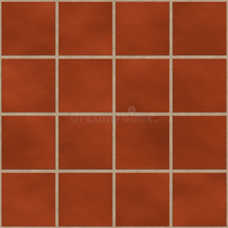 Modern Bathroom with Red and White Tiles Stock Illustration ...