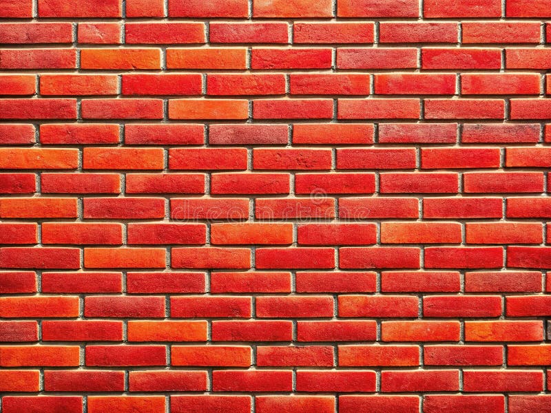 Seamless Red Brick Wall Texture a Smooth Uniform Brickwork Background ...