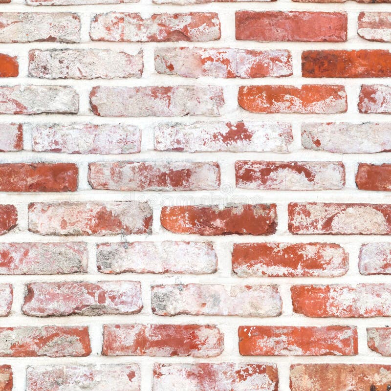 Seamless Red brickwall stock photo. Image of broken, obsolete - 52299550