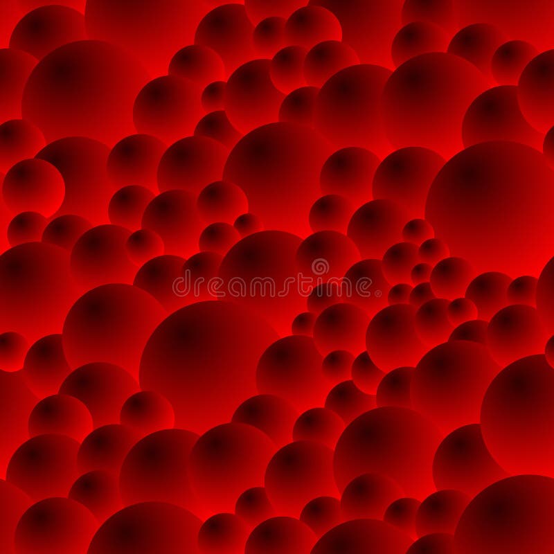 Seamless Red Bubble Pattern Picture. Image: 11072273