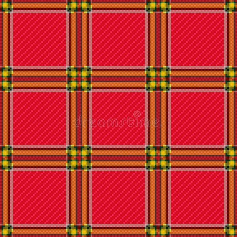 Seamless Red Checkered Pattern Stock Vector - Illustration of classic ...